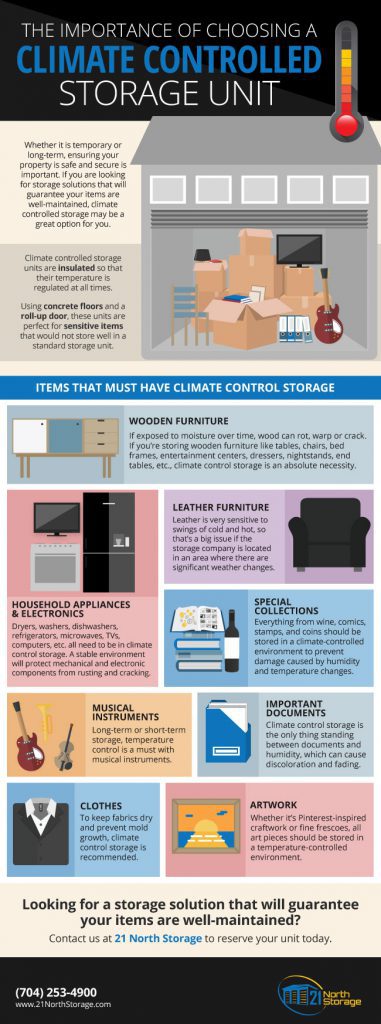 8 Things That Must Have Climate Control Storage | 21 North Storage